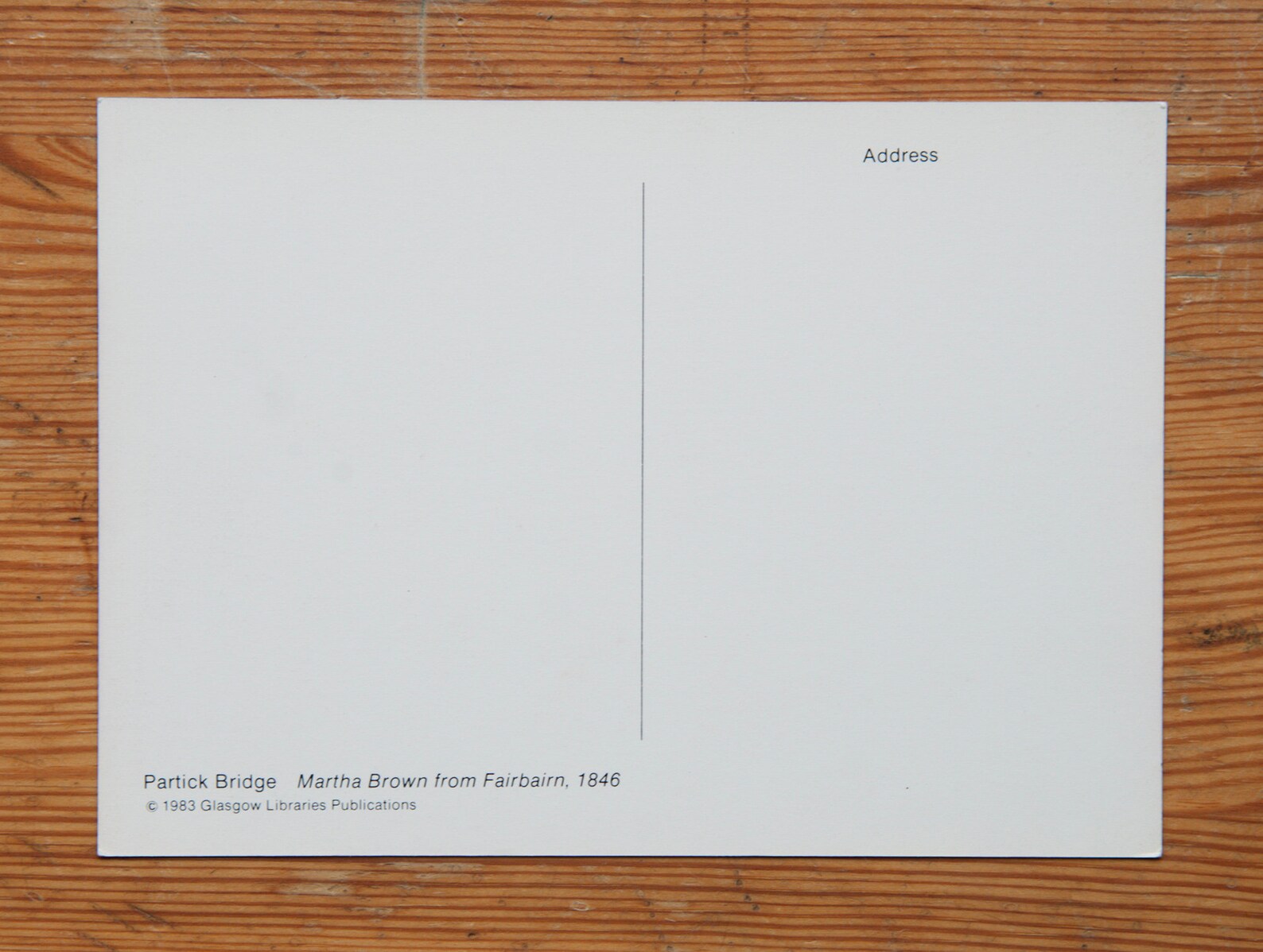 Vintage Art Postcards of the Painting Partick Bridge by Martha Brown ...