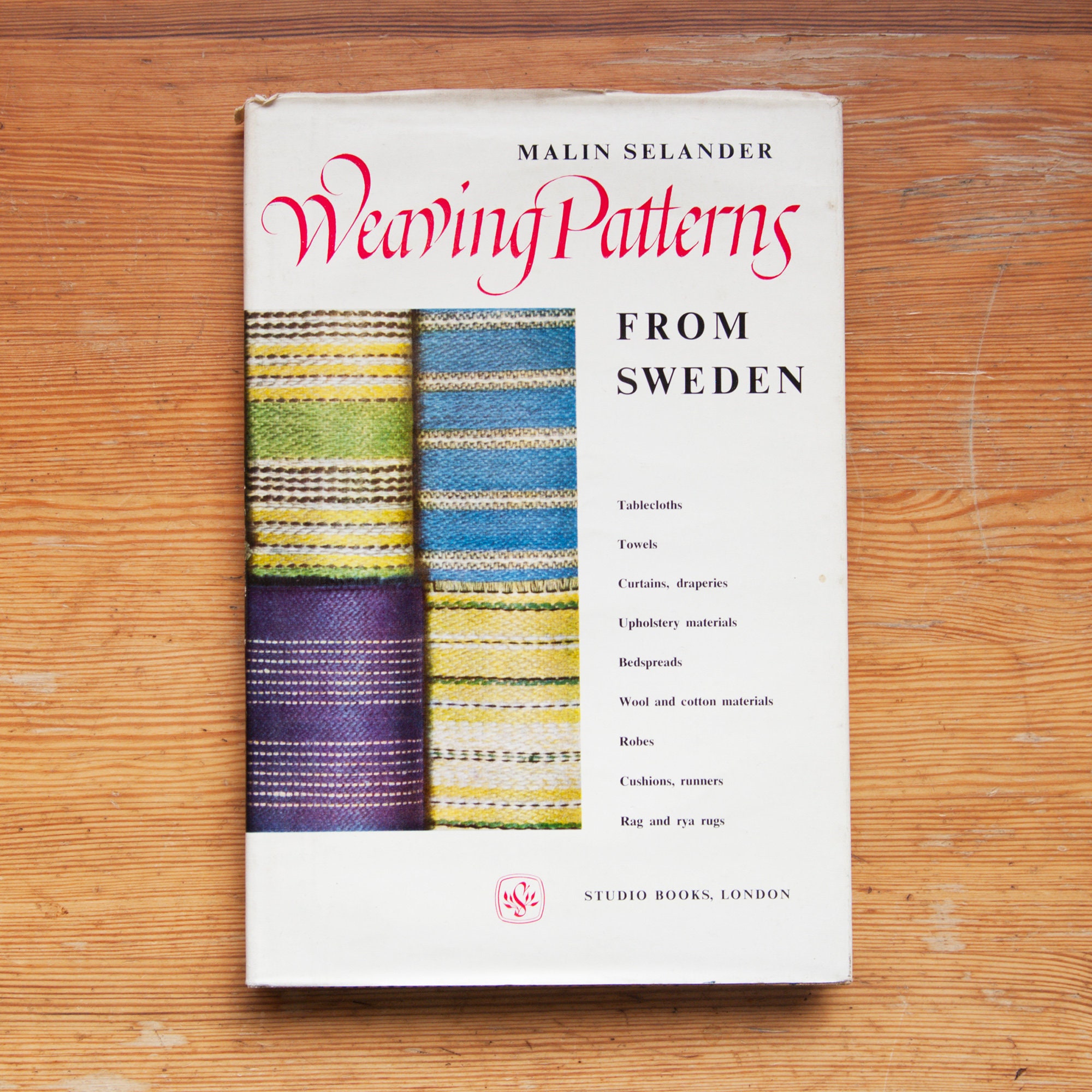 Weaving Patterns From Sweden by Malin Selander Rare Vintage Hardback ...