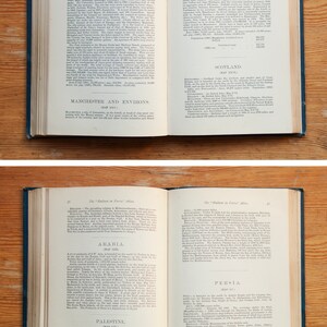 Multum in Parvo Atlas of the World Antique Hardback Book Published by W ...