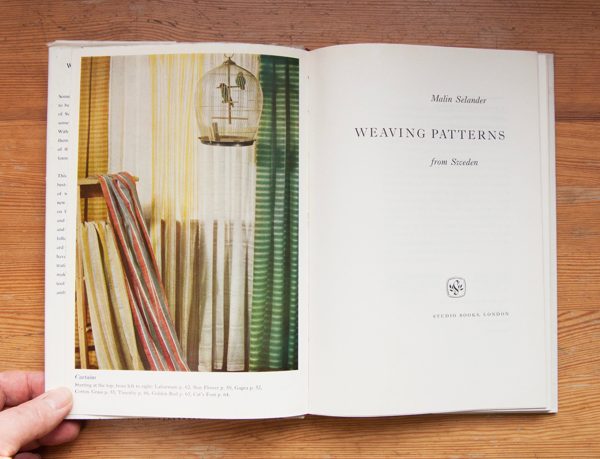 Weaving Patterns From Sweden by Malin Selander Rare Vintage Hardback ...