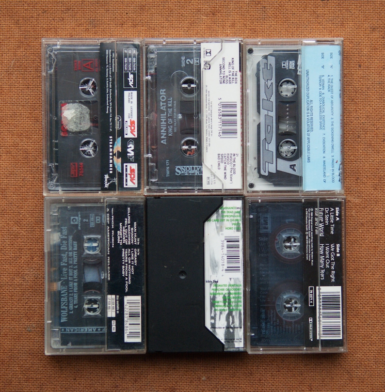 Original Vintage Metal Cassette Tapes - Select Your Album | All VG ...
