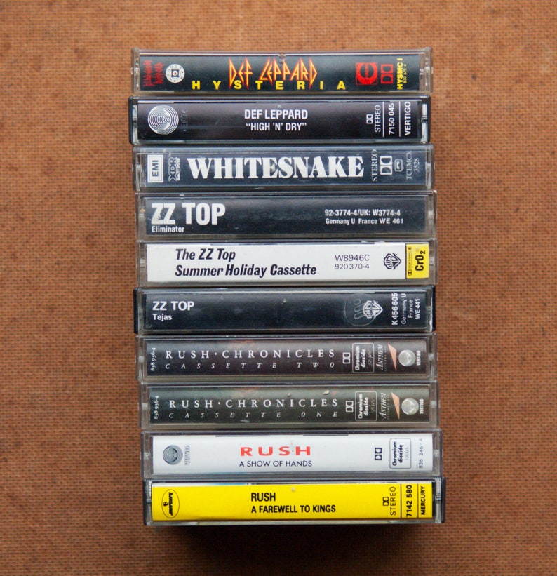 Original Vintage Heavy Rock Cassette Tapes Select Your Album All VG ...