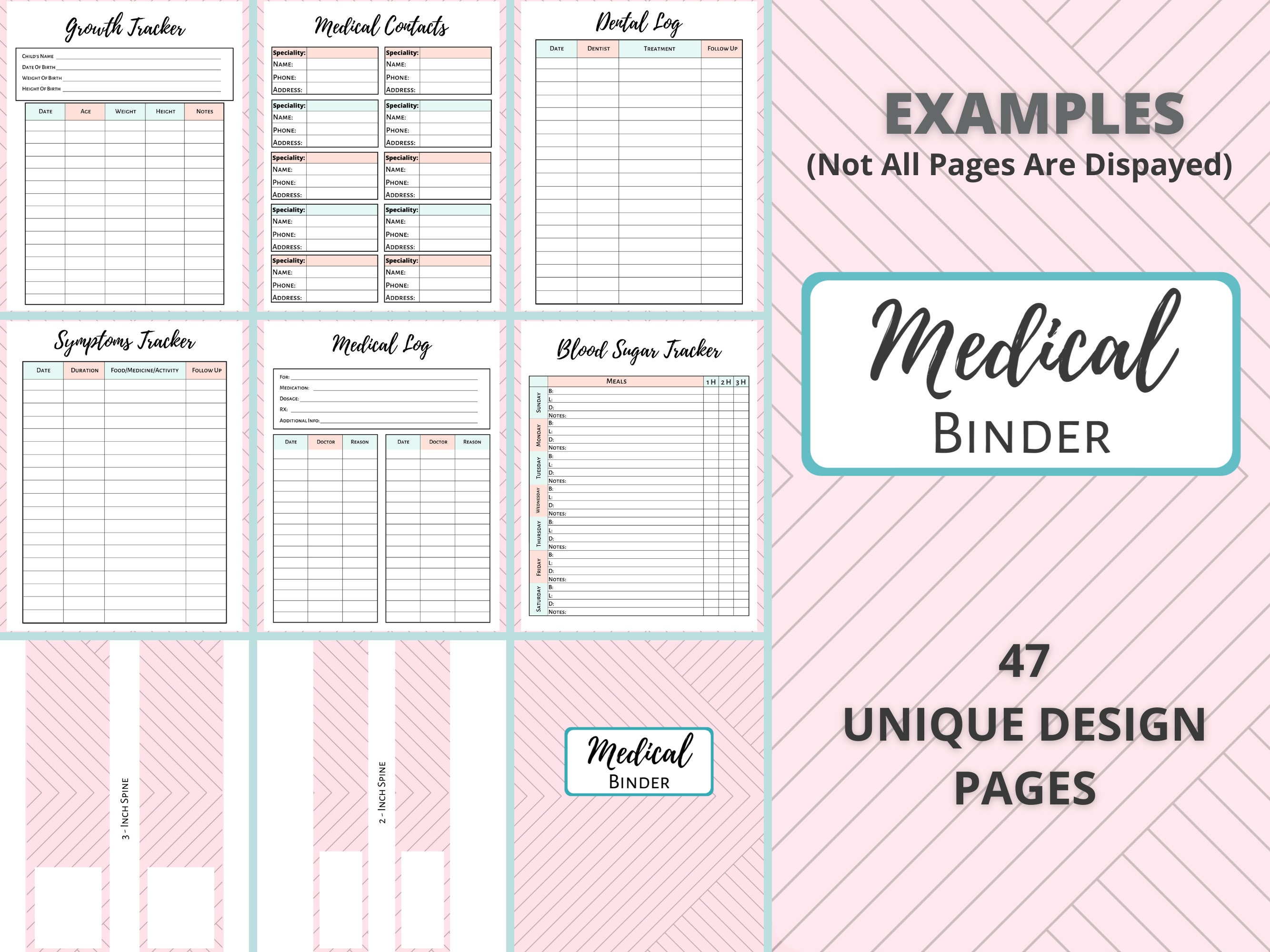 Printable Medical Planner - Medical Journal - Editable Medical ...