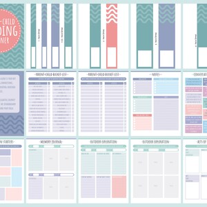 Printable Parent-child Bonding Planner | Printable Parenting Plan ...