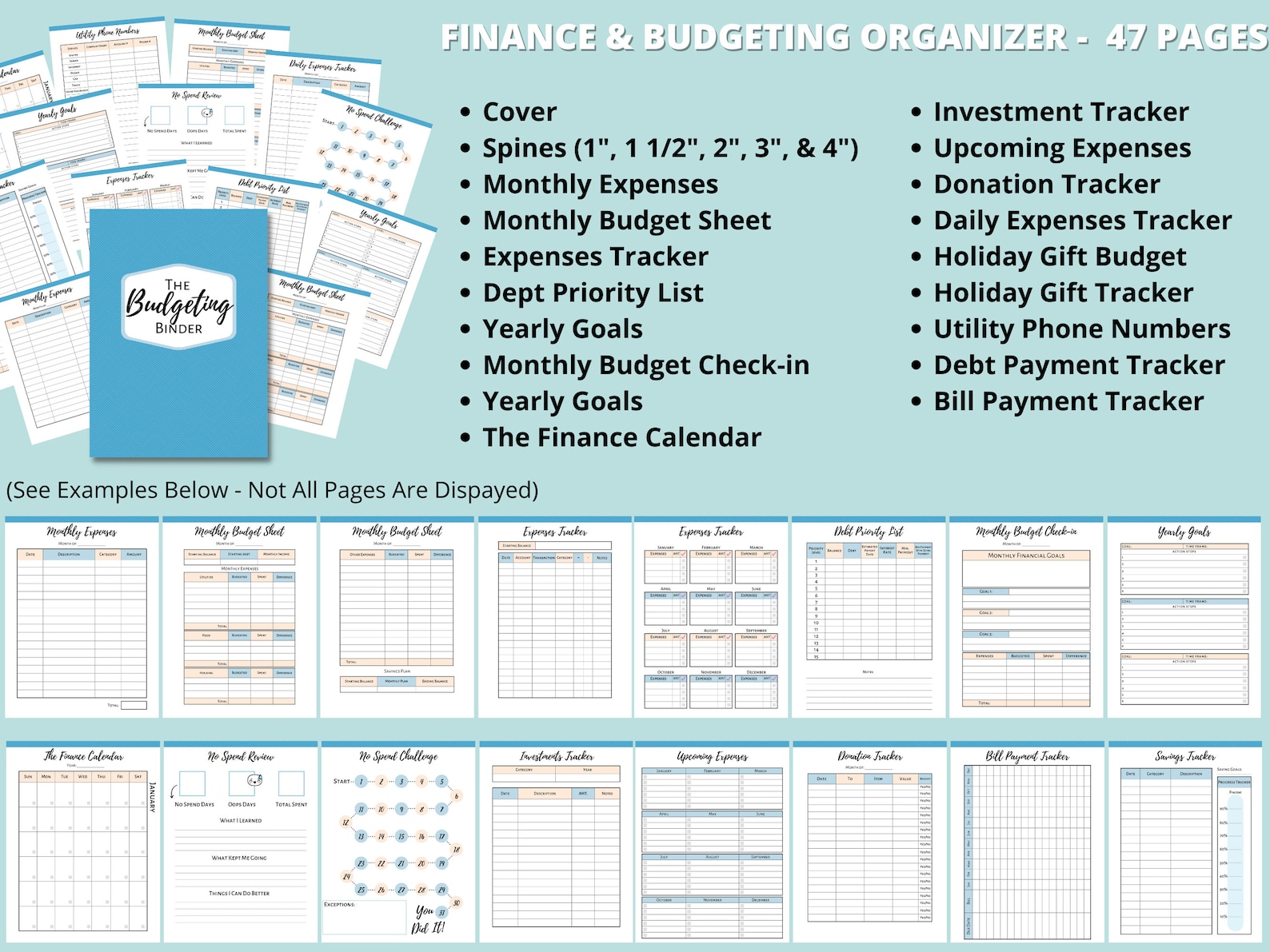 Printable Household Binder, 5 in 1 Organizing Bundle, Cleaning, Life ...