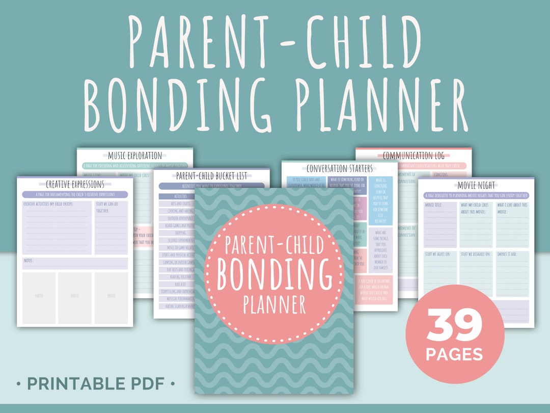 Printable Parent-child Bonding Planner | Printable Parenting Plan ...