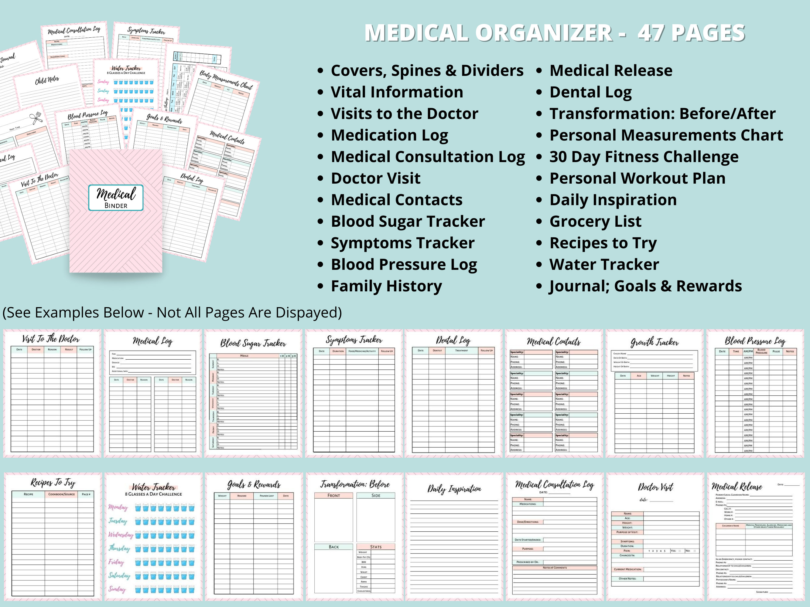 Printable Household Binder, 5 in 1 Organizing Bundle, Cleaning, Life ...