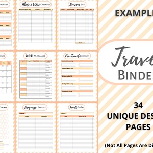 Printable Travel Planner | Packing List for Travel | Printable Travel ...