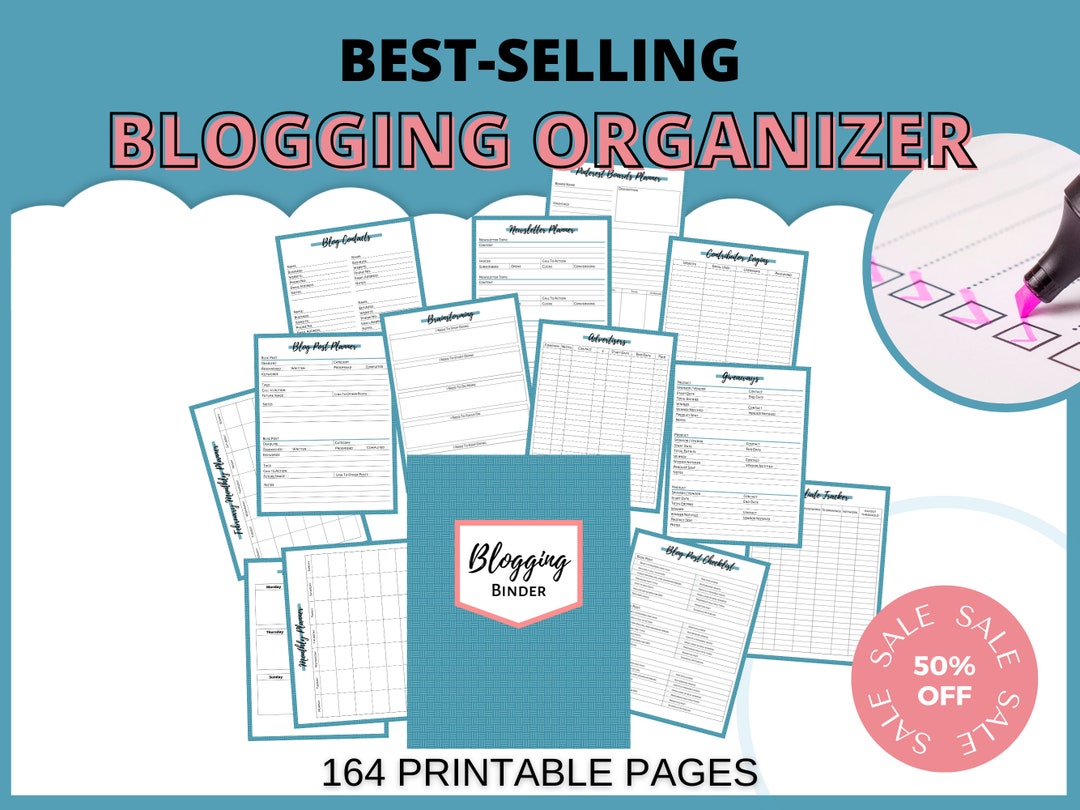 Printable Blogging Planner and Organizer, Printable Blog Planner ...