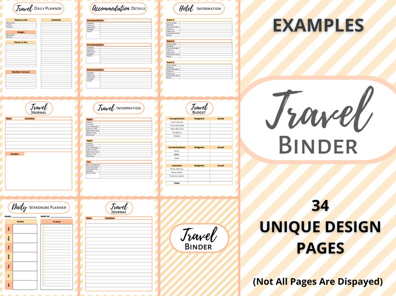 Printable Travel Planner | Packing List for Travel | Printable Travel ...