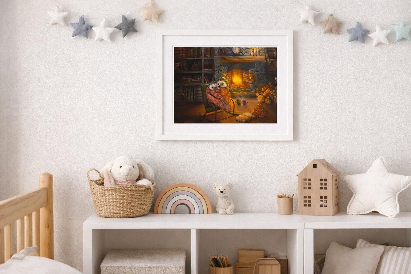 Hugging Hedgehogs Art Print, Personalized Gift - Etsy