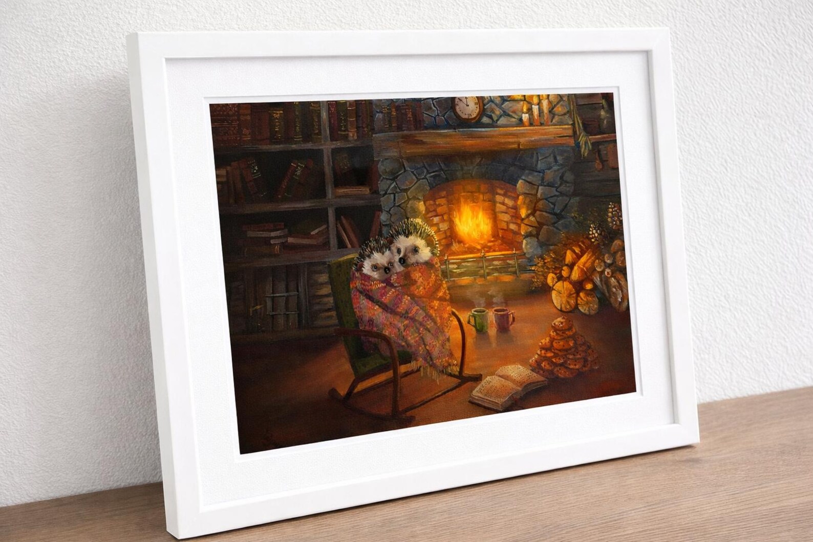 Hugging Hedgehogs Art Print, Personalized Gift - Etsy