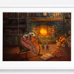 Hugging Hedgehogs Art Print, Personalized Gift - Etsy