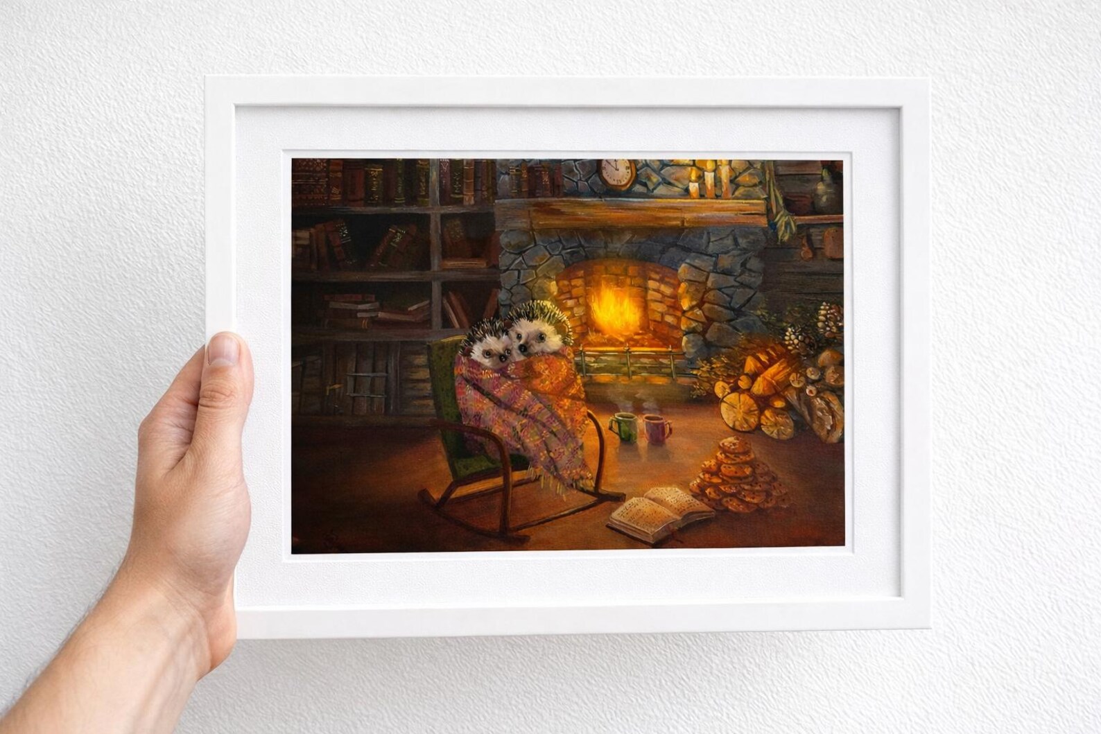 Hugging Hedgehogs Art Print, Personalized Gift - Etsy