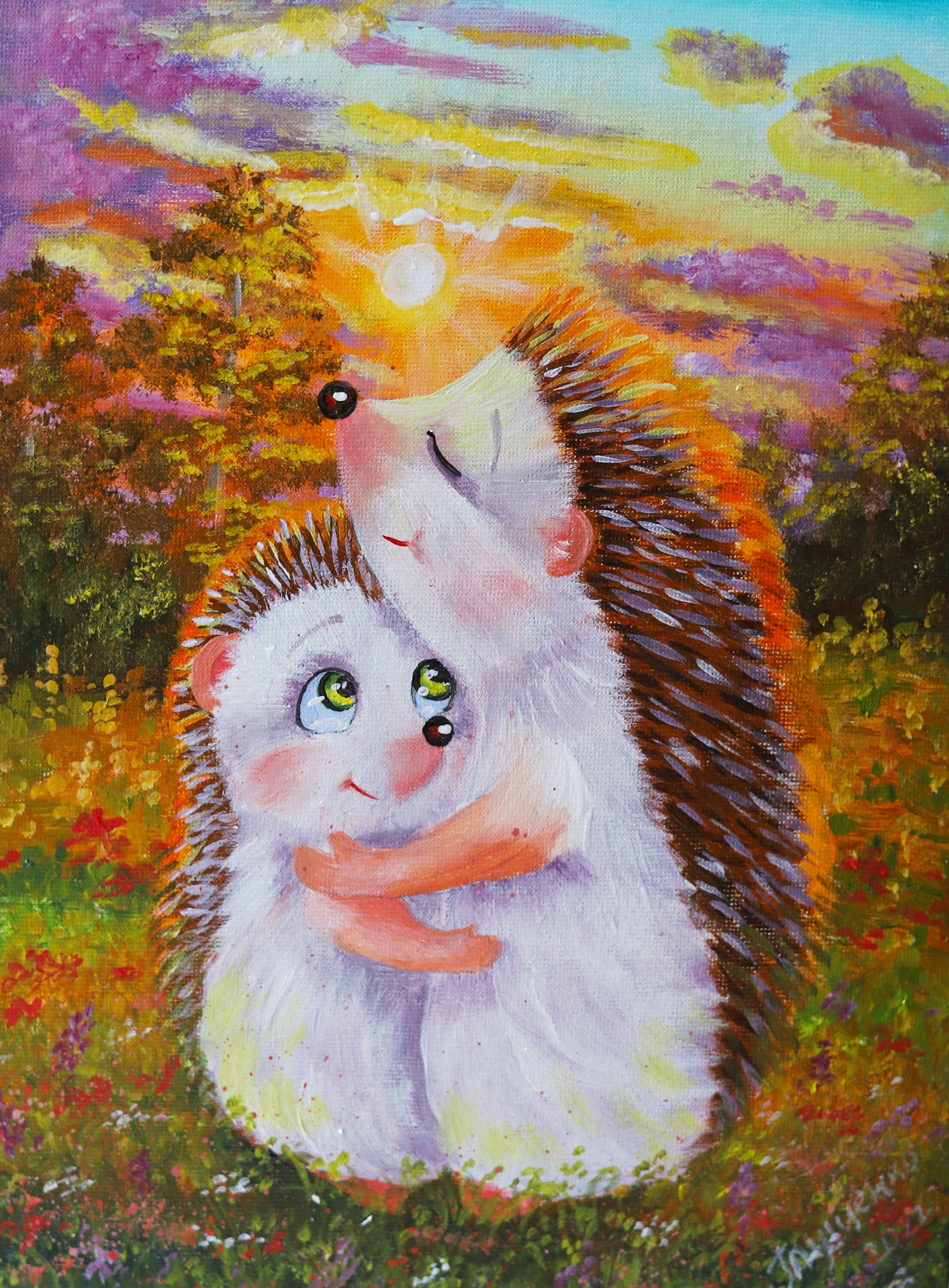 Hedgehog Postcard Set of 3, Cute Custom Postcard, Funny Birthday Set ...