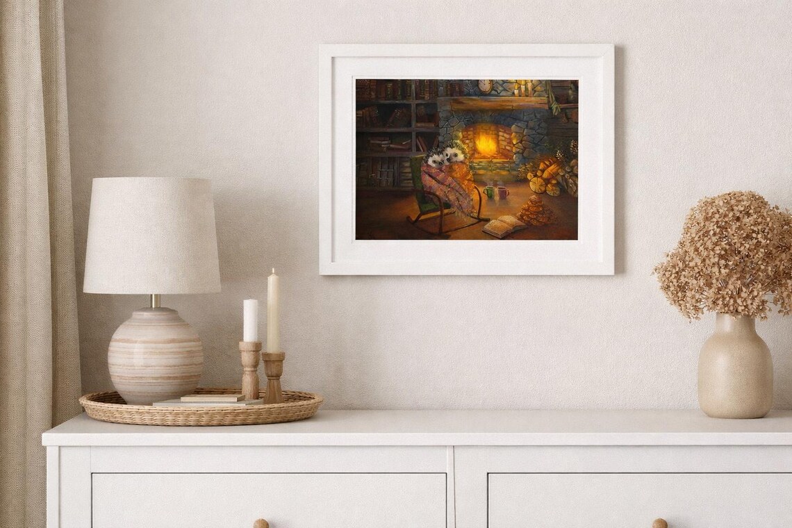 Hugging Hedgehogs Art Print, Personalized Gift - Etsy
