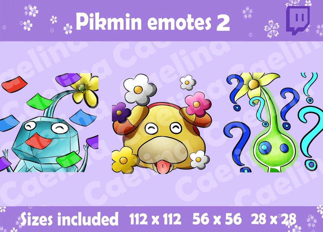 Pikmin Emotes 2 - Etsy