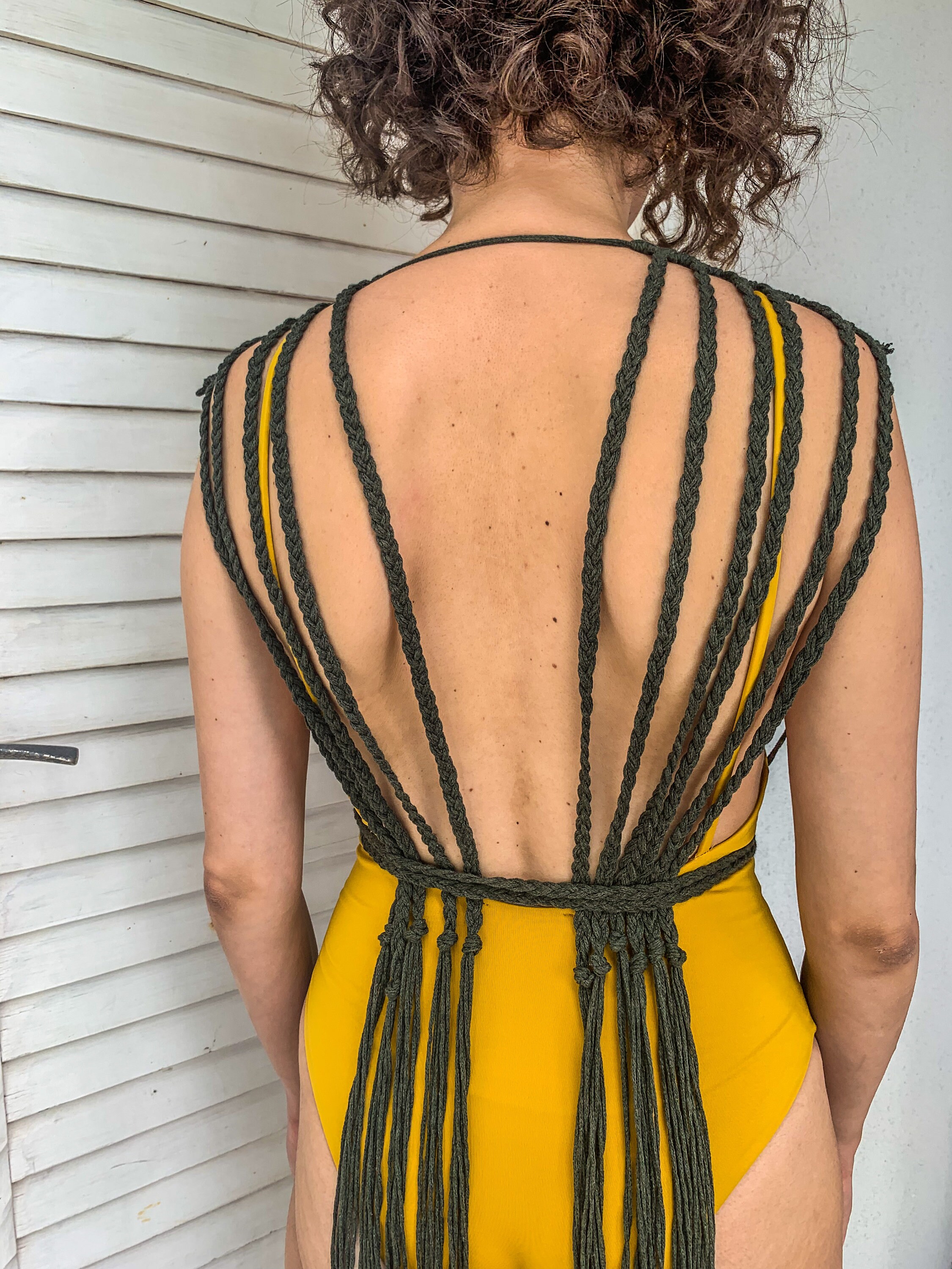 Knitting Rope Elbise, Macrame Dress, Handmade Dress, Festival Clothing ...