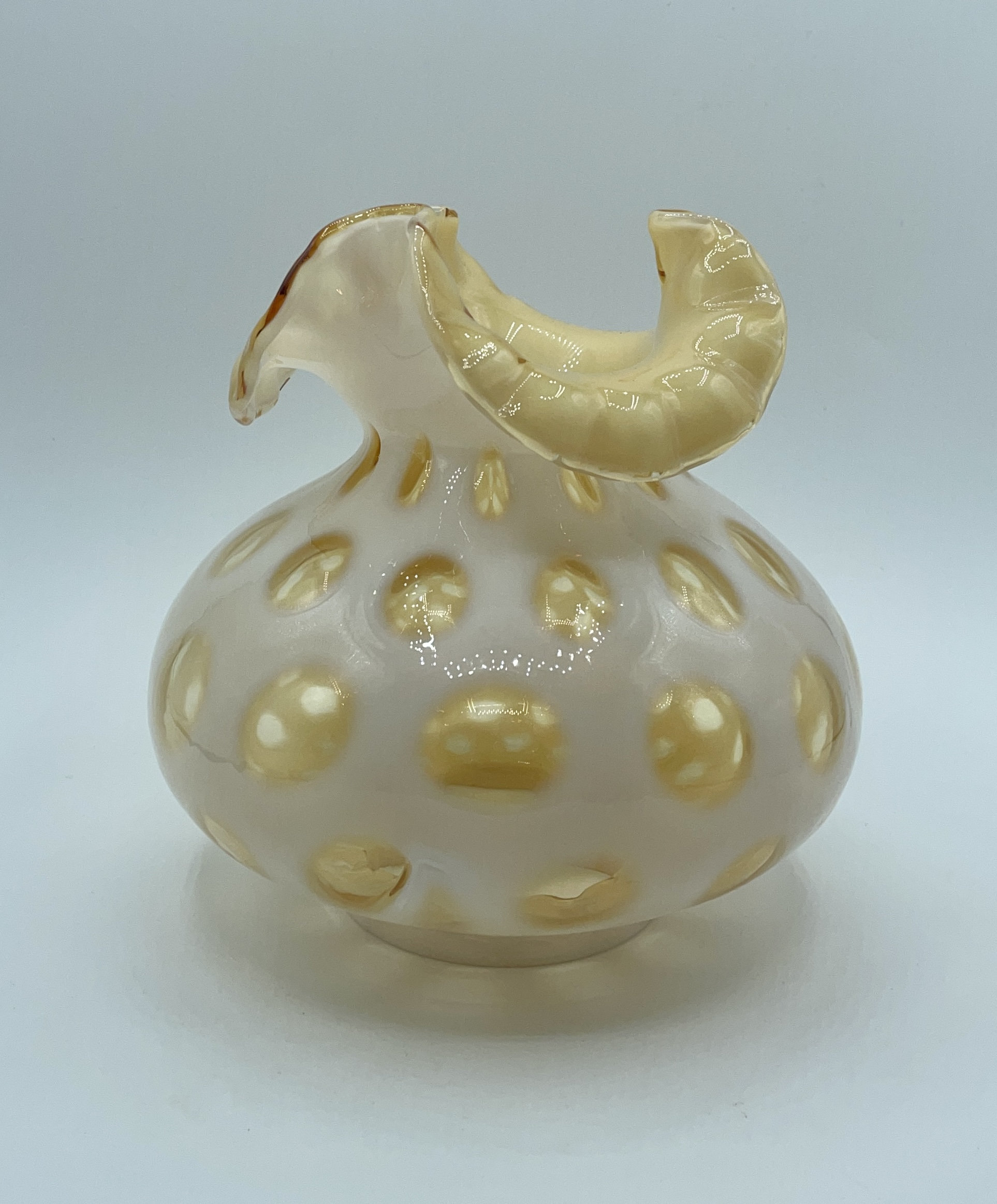 Fenton Honeysuckle Coin Dot Lampshade Mint Opalescent Lampshade - Etsy