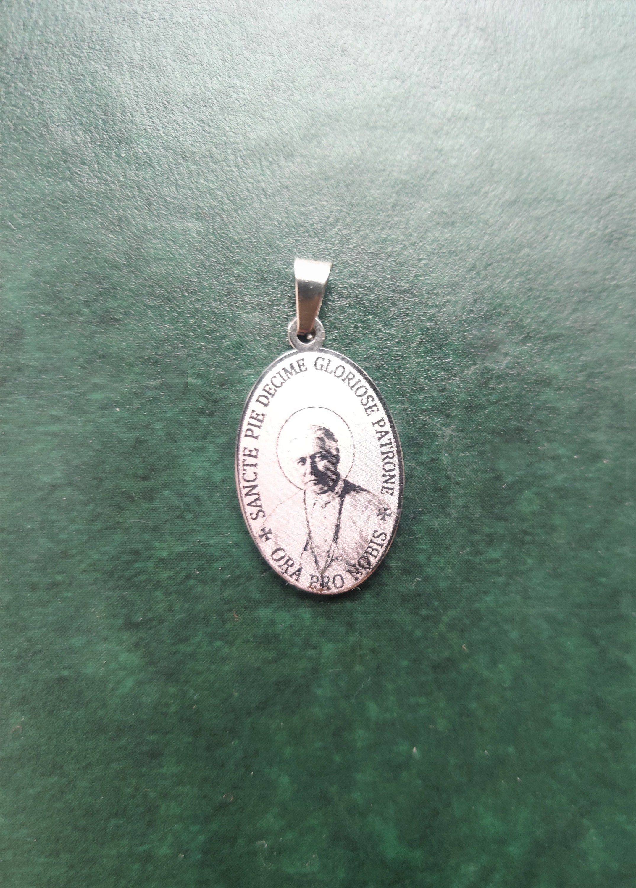 Saint Pius X Pendant and the Symbol of the United Hearts of Saint Mary ...