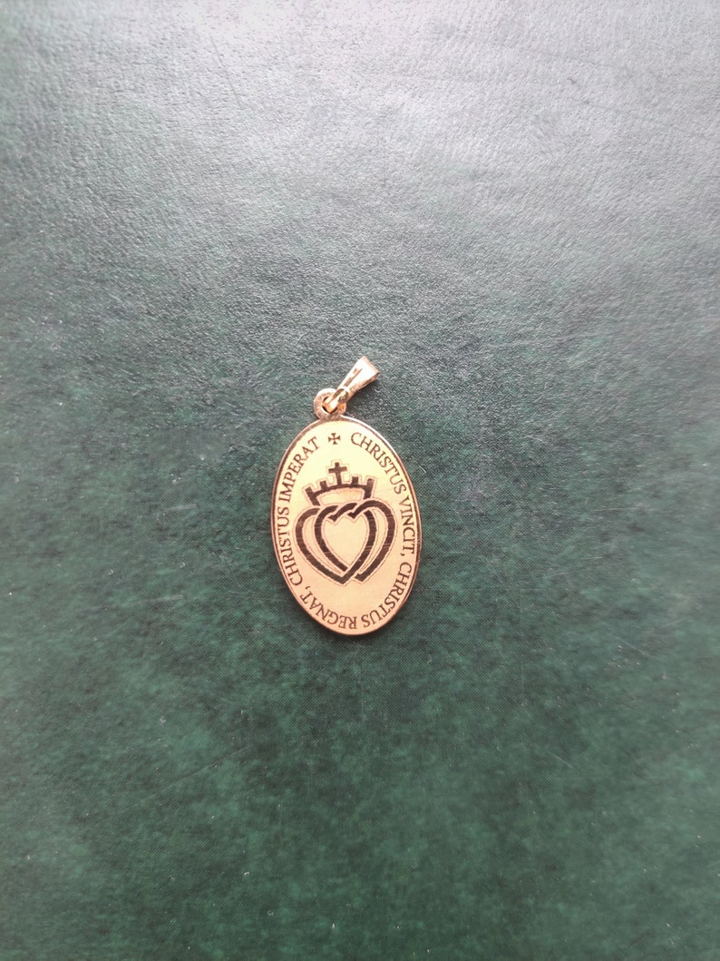 Saint Pius X Pendant and the Symbol of the United Hearts of Saint Mary ...