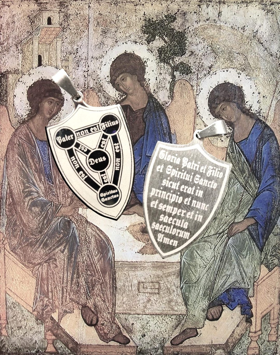 Shield of the Trinity, Pendant Made of Stainless Steel - Etsy