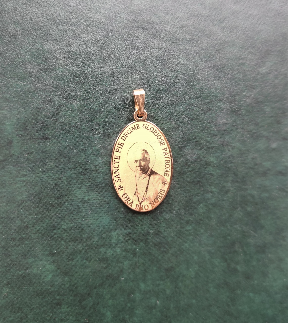Saint Pius X Pendant and the Symbol of the United Hearts of Saint Mary ...