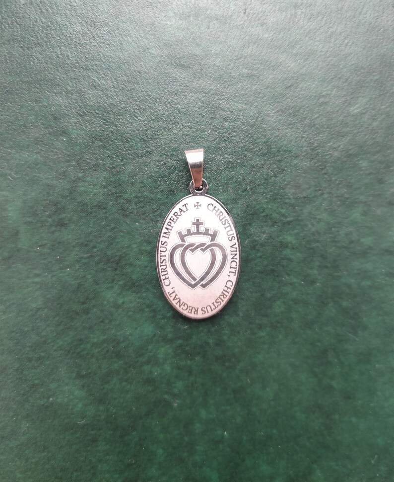 Saint Pius X Pendant and the Symbol of the United Hearts of Saint Mary ...