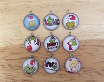 Grinch Charms - Etsy