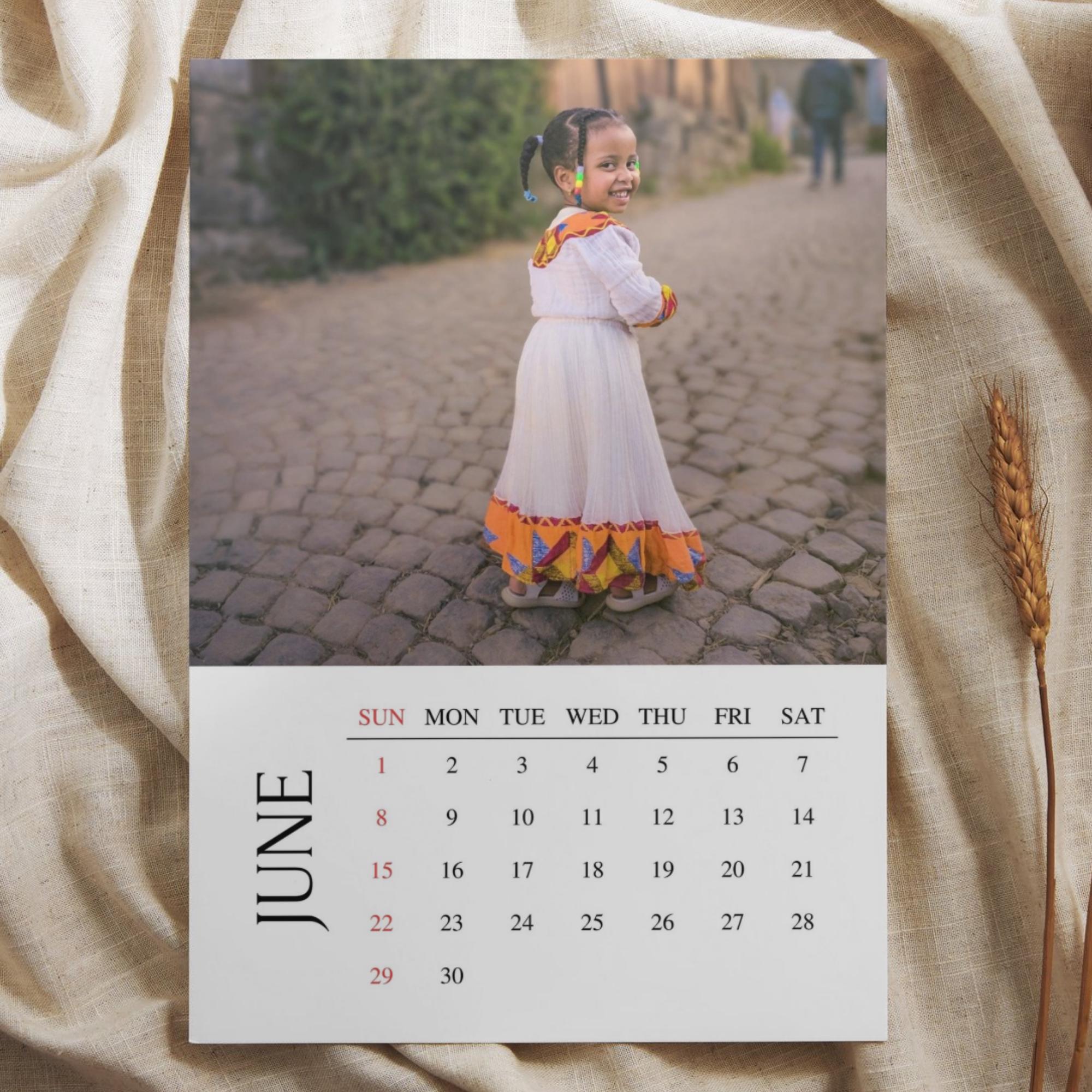 Editable Photo Calendar Template, Calendar 2025 Canva Template, Blank ...