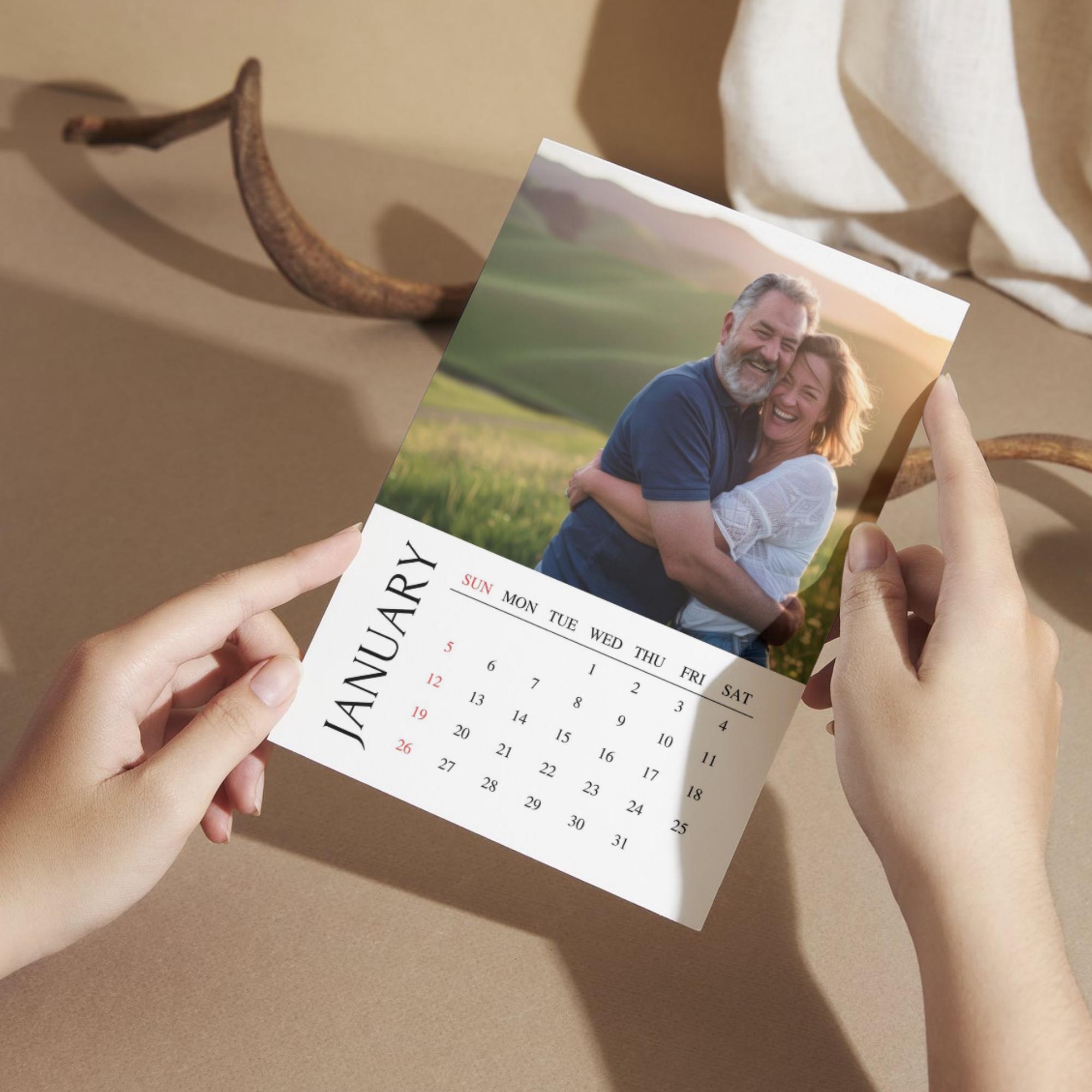 Editable Photo Calendar Template, Calendar 2025 Canva Template, Blank ...