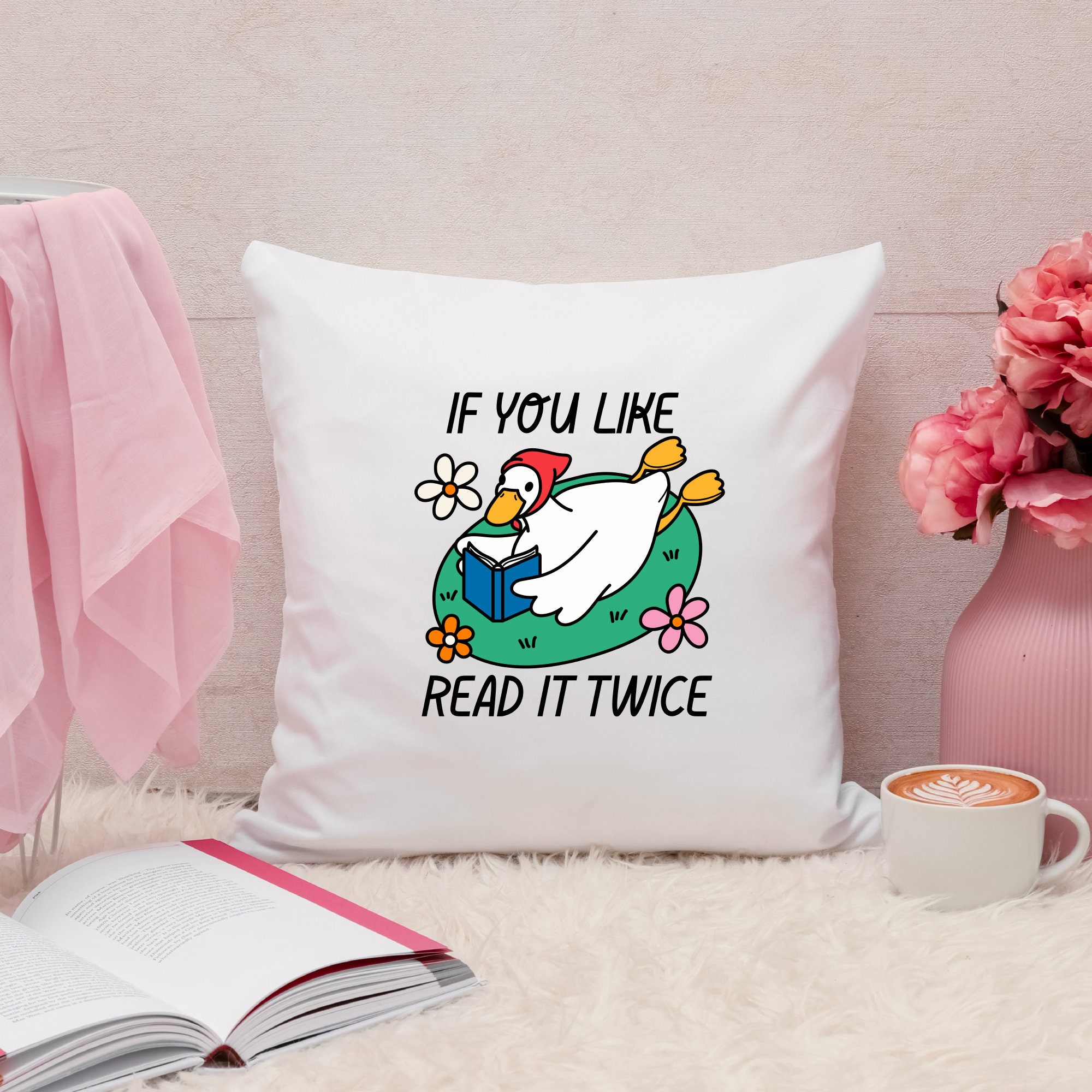 Cute Goose Reading Png Bookworm Svg Funny Goose Sticker File - Etsy