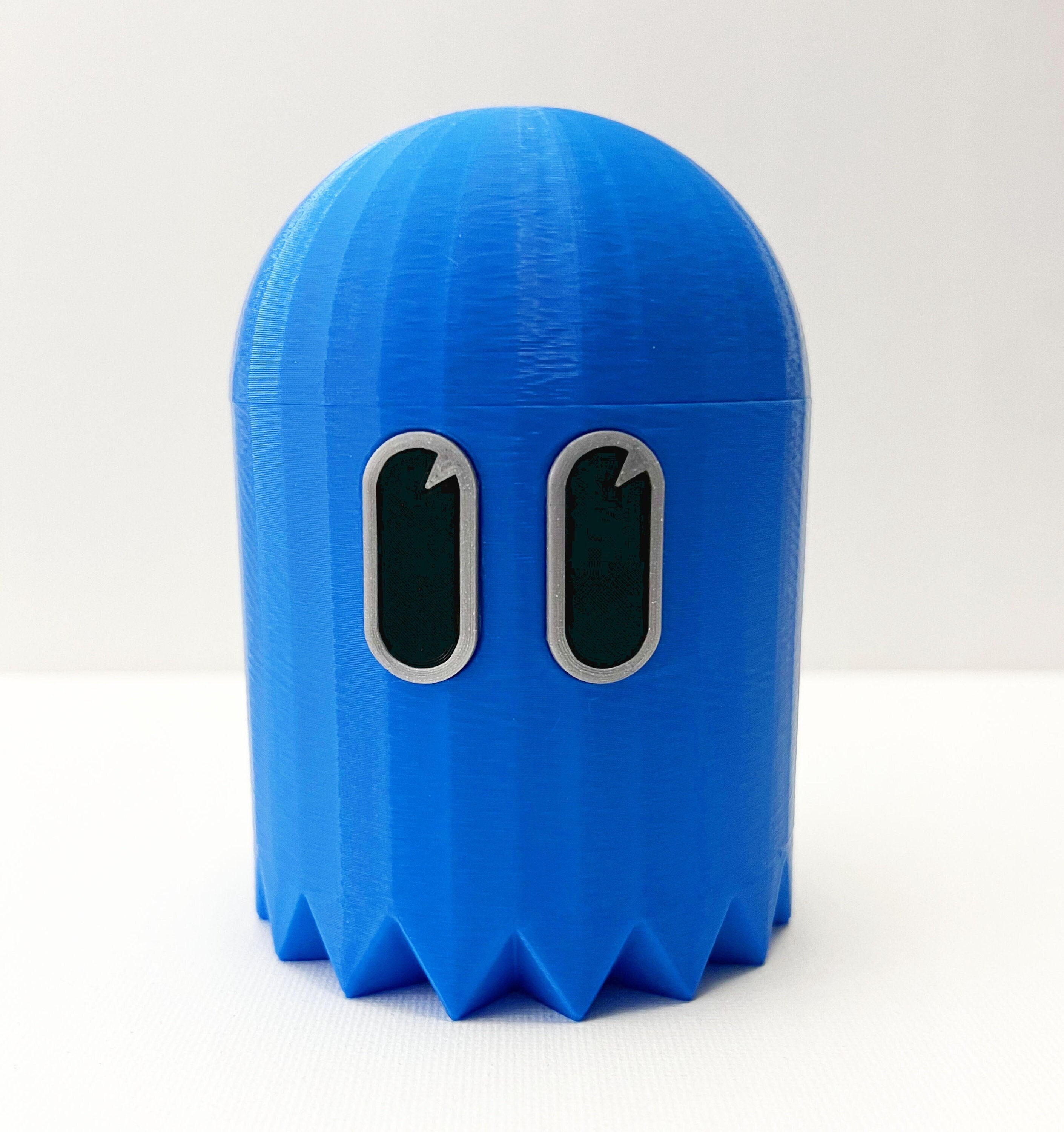 8 Bit Pacman Blue Ghost