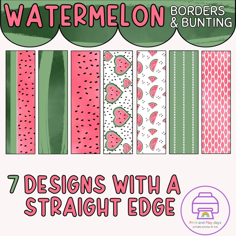 Classroom Decor | Watermelon Bulletin Board Borders | Watermelon Theme ...