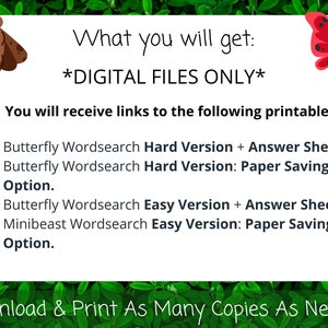 Butterfly Word Search Nature Activities for Kids | Wordsearch for Kids ...