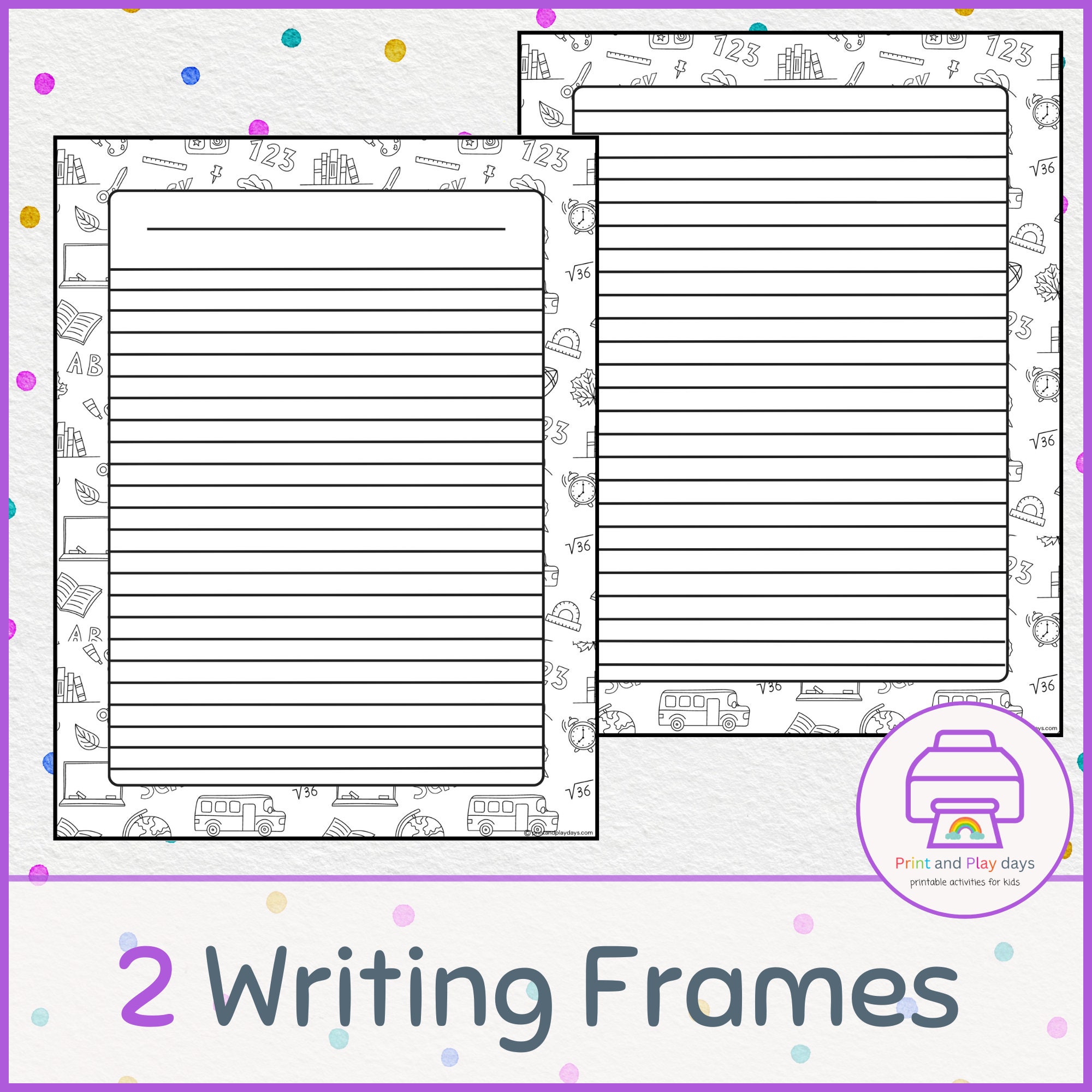 All About Me - Back to School Writing With Prompts Activity Sheet - Etsy