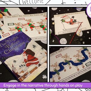 Christmas Playdough Mats | Twas the Night Before Christmas Activity for ...