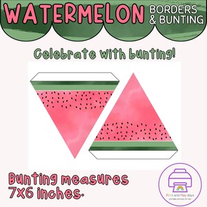 Classroom Decor | Watermelon Bulletin Board Borders | Watermelon Theme ...