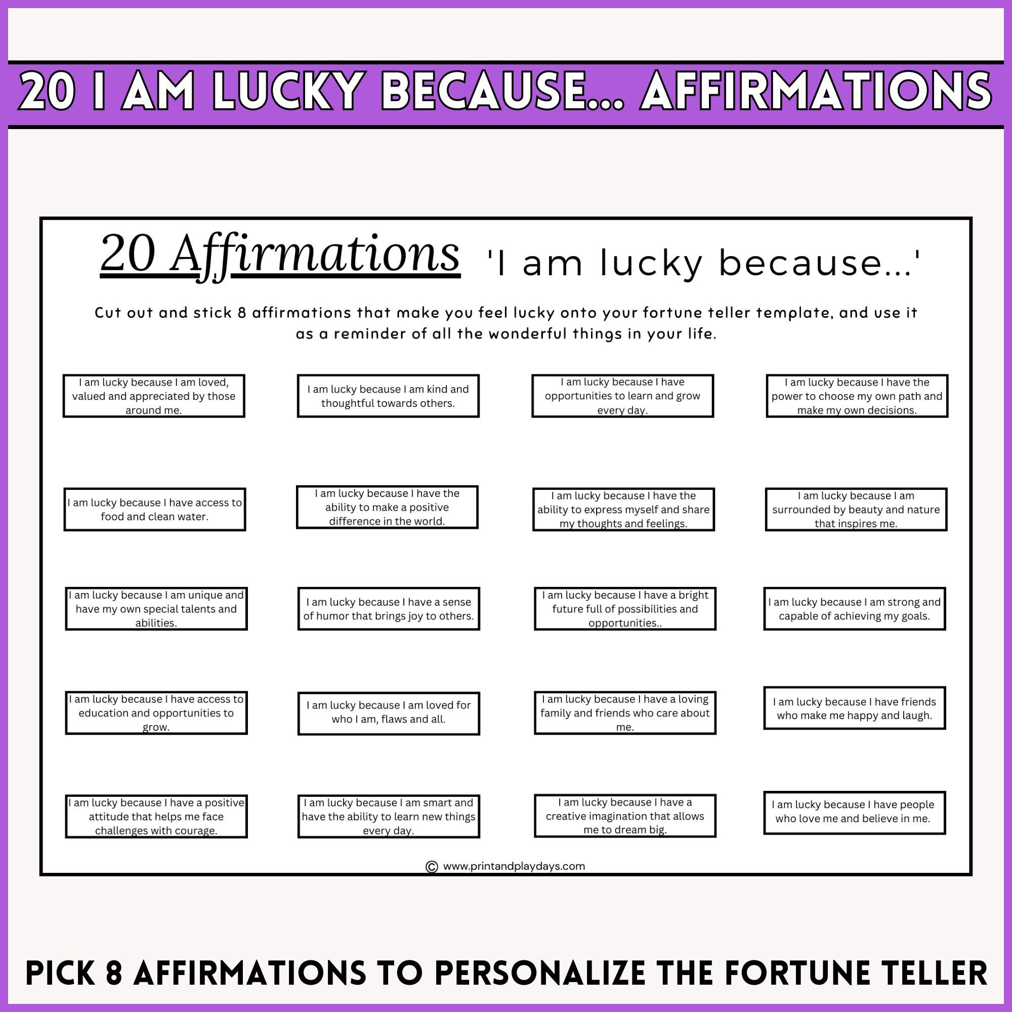 St Patricks Day Fortune Teller / Cootie Catcher Activity With 20 ...