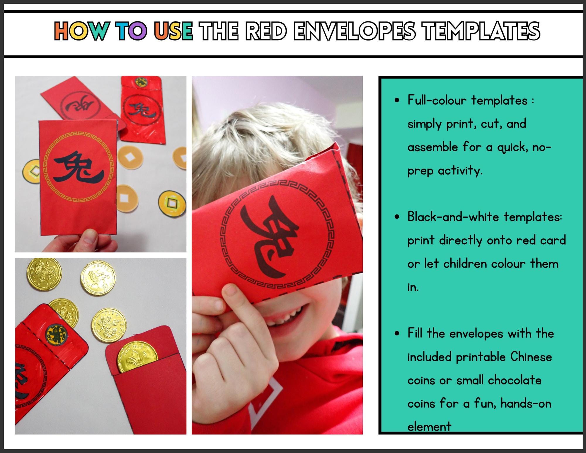 Lunar New Year Activity | Chinese Lucky Red Envelope Craft | Year of ...