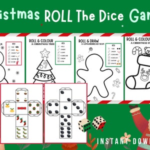 Roll the Dice Christmas Games Make A Dice Gingerbread - Etsy UK