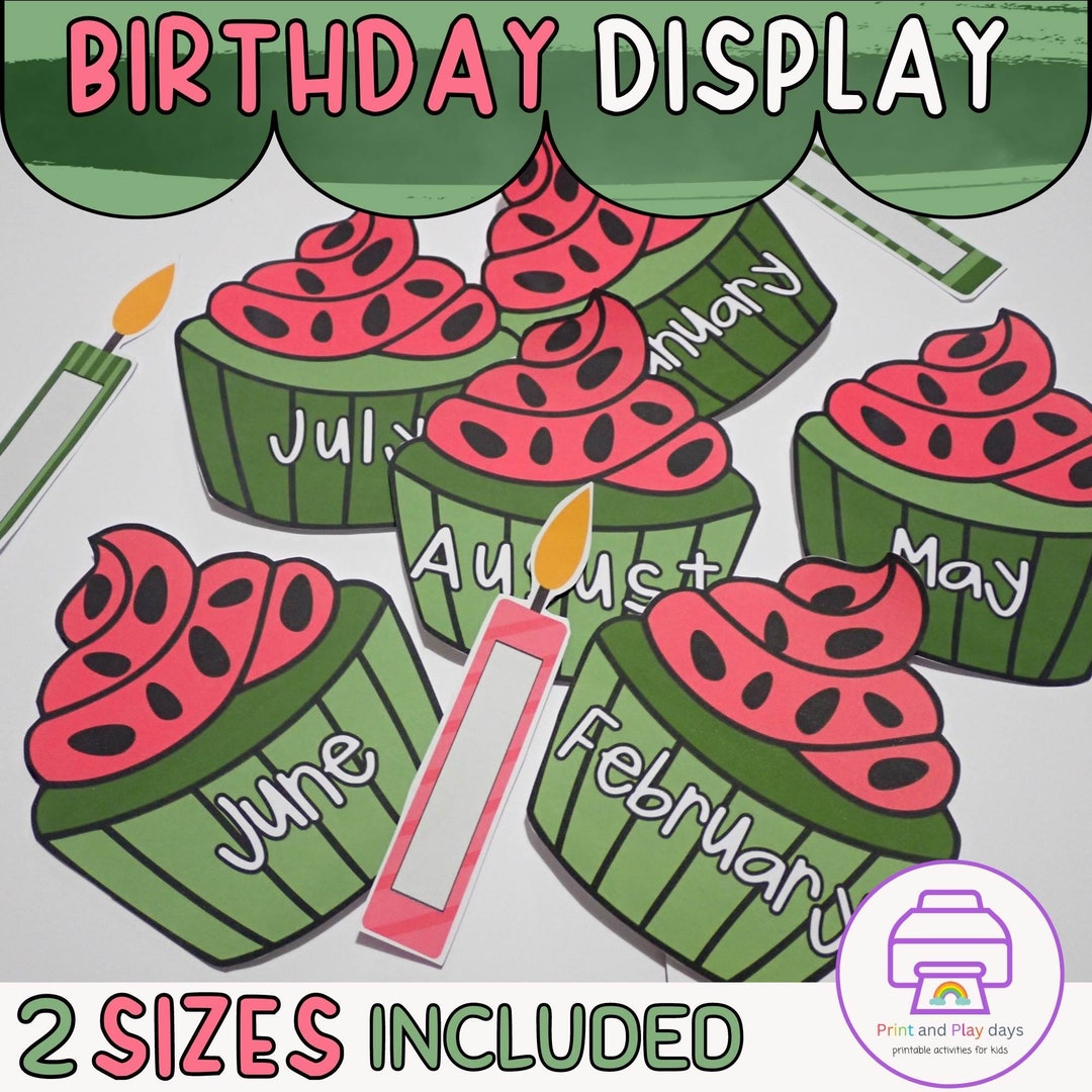 Watermelon Theme Classroom Birthday Display - Etsy