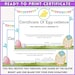 Easter Egg Hunt Participation Certificate | Editable Easter Bunny ...