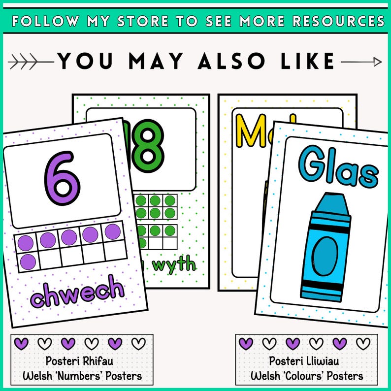 Welsh 'shapes' Display Posters | Posteri Siapiau | Rainbow Theme Welsh ...
