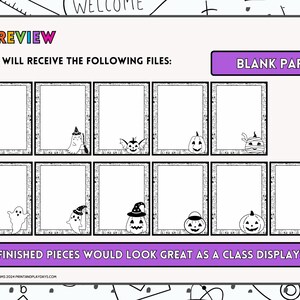 Halloween Themed Writing Paper With Borders | Halloween Classroom ...