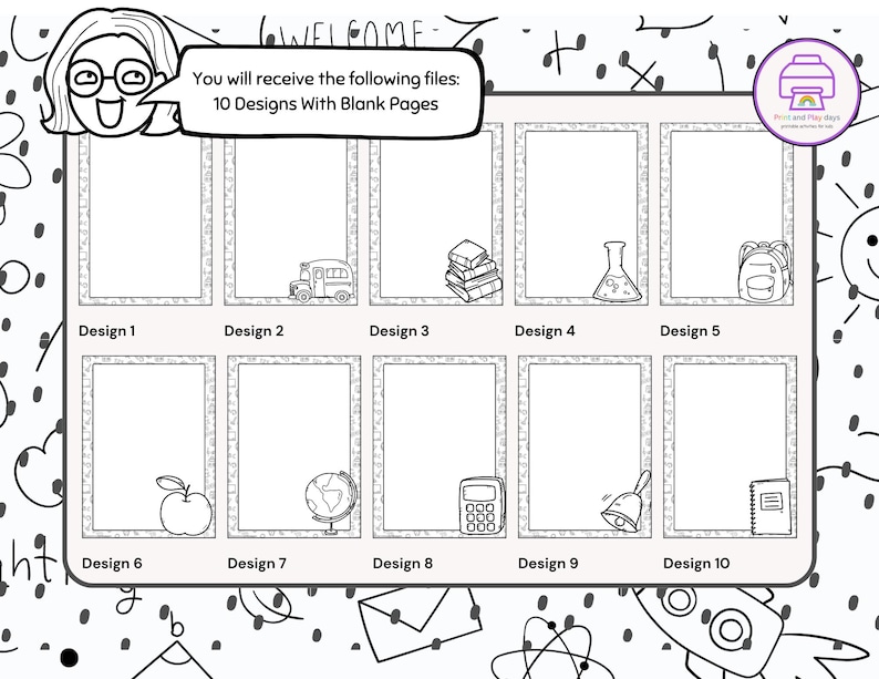 Back to School Writing Paper for Kids | Handwriting Lined Paper - Etsy