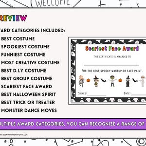 Halloween Costume Certificates | Best Costume Certificates | Halloween ...
