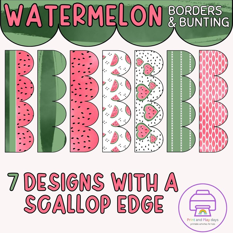 Classroom Decor | Watermelon Bulletin Board Borders | Watermelon Theme ...