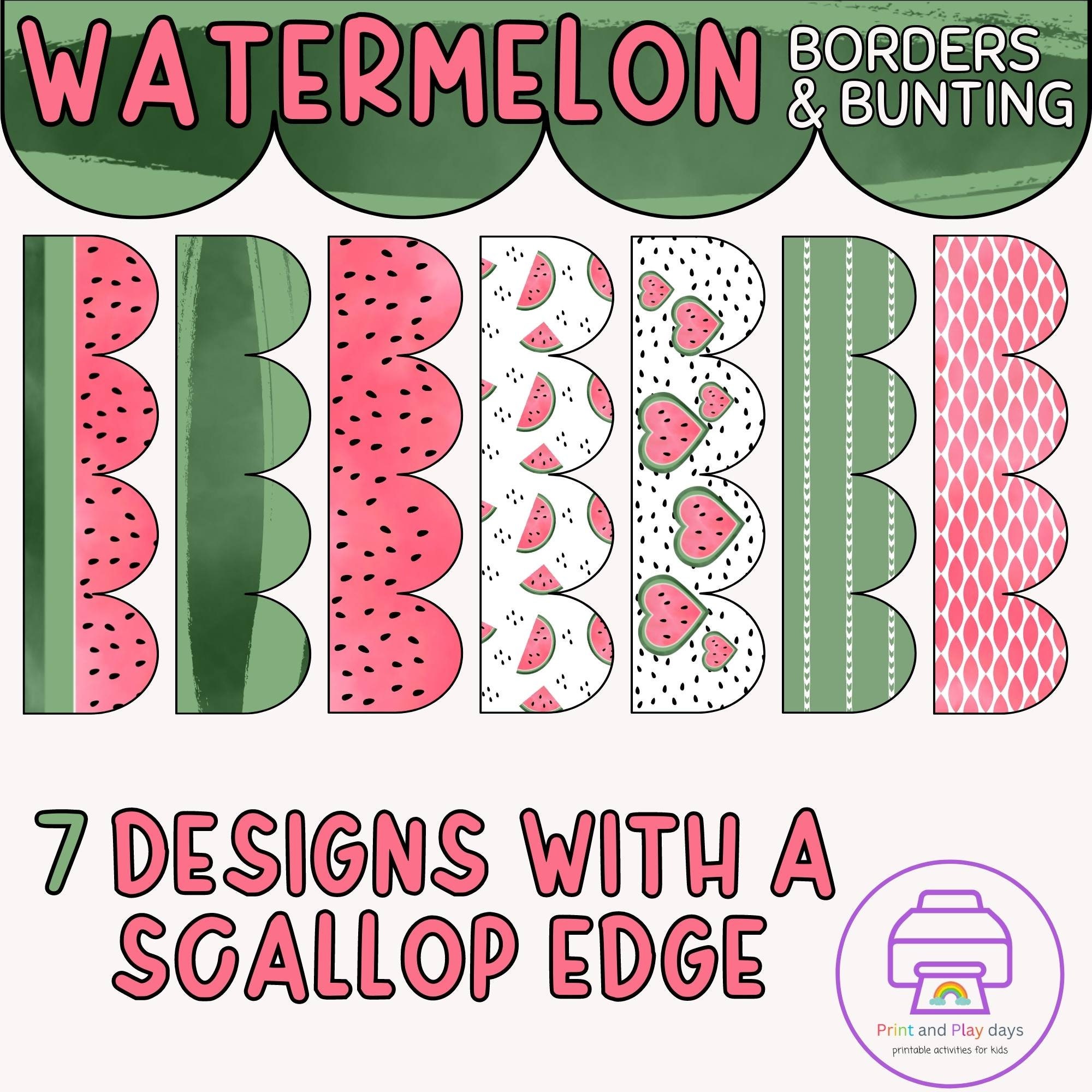 Classroom Decor | Watermelon Bulletin Board Borders | Watermelon Theme ...