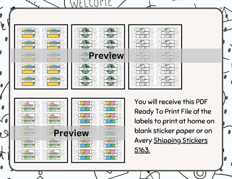 Binder Organization Labels and Covers for Teachers | Password Labels ...